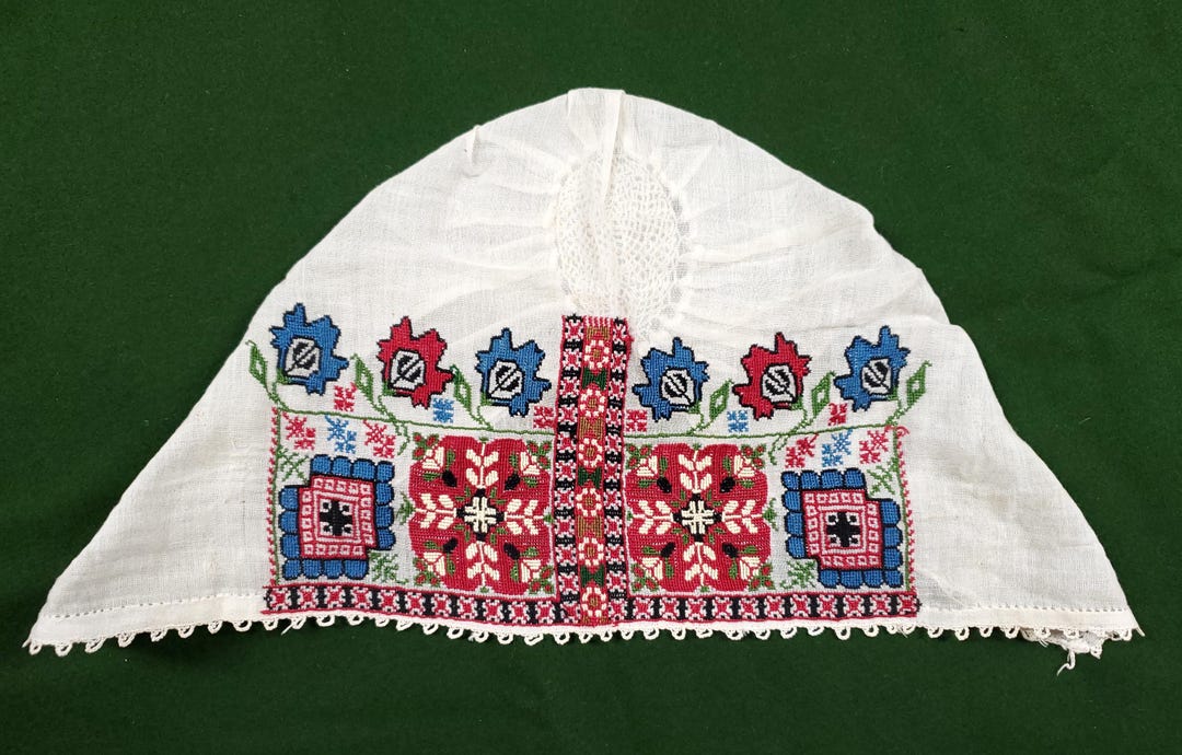 Antique Croatian Bosnian Embroidered Folk Costume Cap | Traditional ...