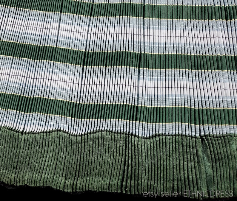 Vintage Rusyn Folk Costume Skirt From Sumiac, Slovakia | Striped Blue ...