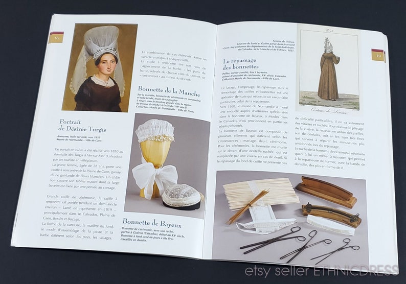 BOOK French Costumes From Normandy - Handmade Fashion History | Bonnet ...