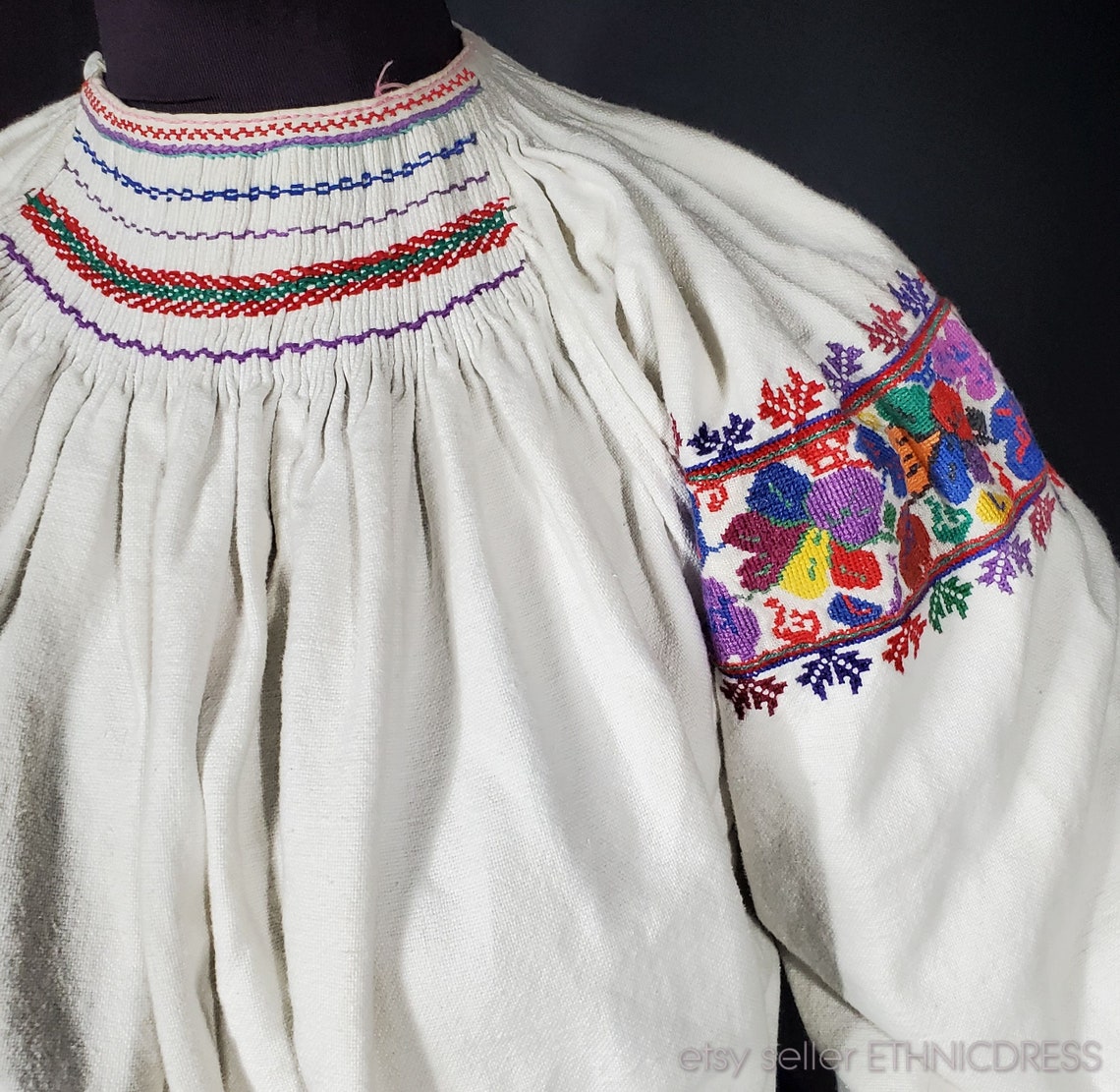 Carpatho-rusyn Woman's Folk Costume From Zakarpattya - Etsy