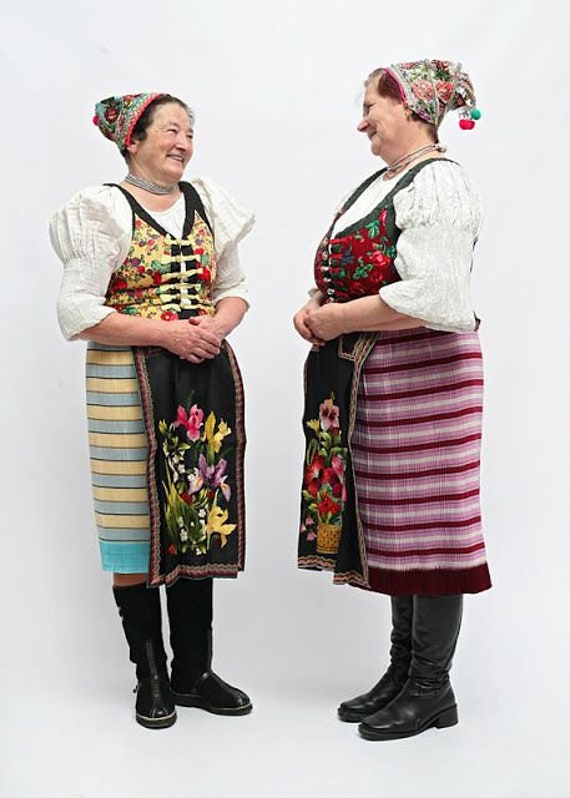 Vintage Rusyn folk costume skirt from Sumiac, Slovaki… - Gem