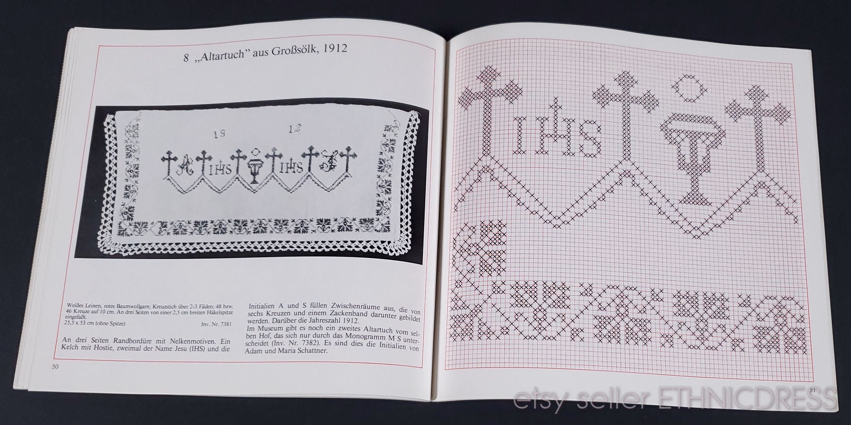 BOOK German Peasant Embroidery Patterns From Styria | Charted Cross ...