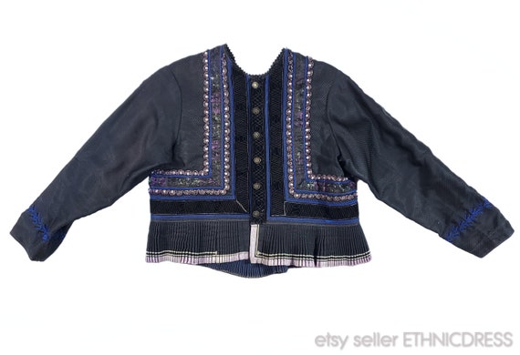Vintage Slovak Folk Costume Jacket From Tekov Cajkov Area - Etsy