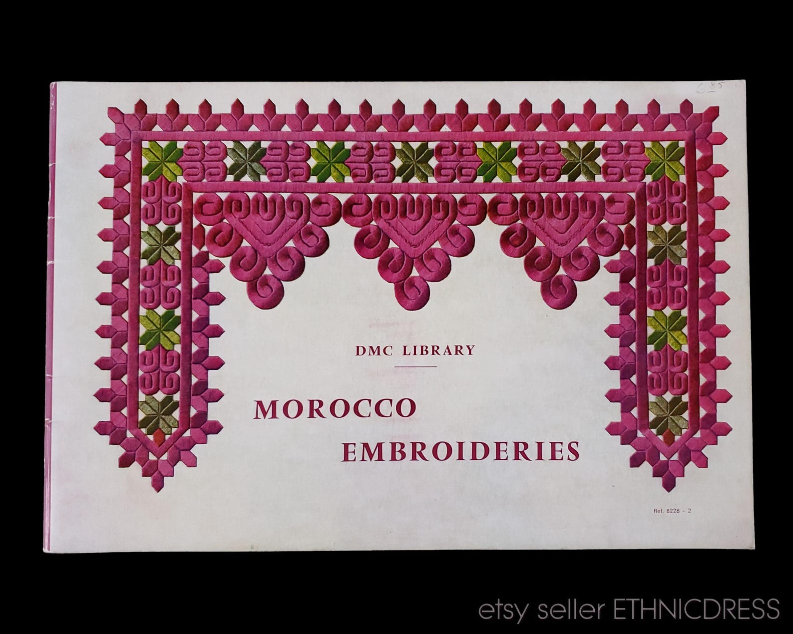 BOOK Moroccan Folk Embroidery Patterns DMC Floss Design | Traditional ...