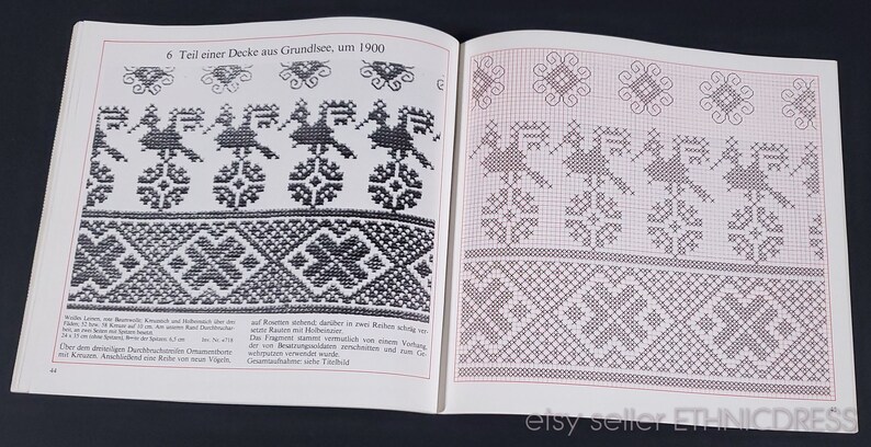 BOOK German Peasant Embroidery Patterns From Styria | Charted Cross ...