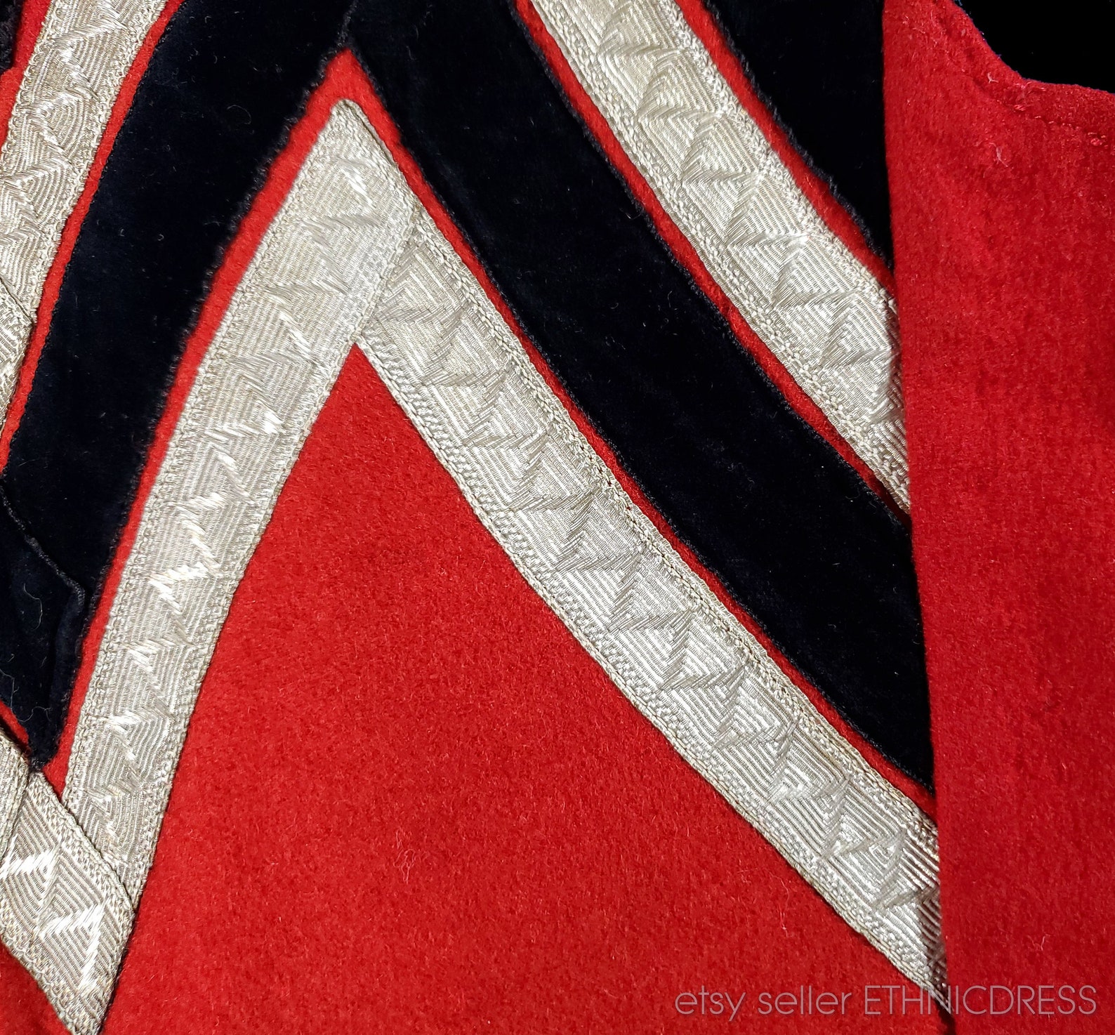 Rare Rusyn Folk Costume Vest From East Slovakia - Kojsov | Handmade ...