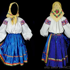 Carpatho-rusyn Woman's Folk Costume From Zakarpattya Ukraine ...