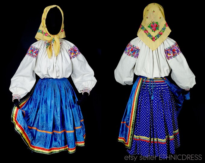 Carpatho-rusyn Woman's Folk Costume From Zakarpattya Ukraine ...