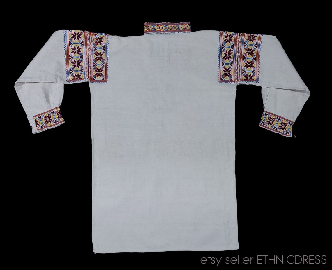 Rare Slovak Folk Costume Man's Shirt From Zliechov, Slovakia | Handmade ...