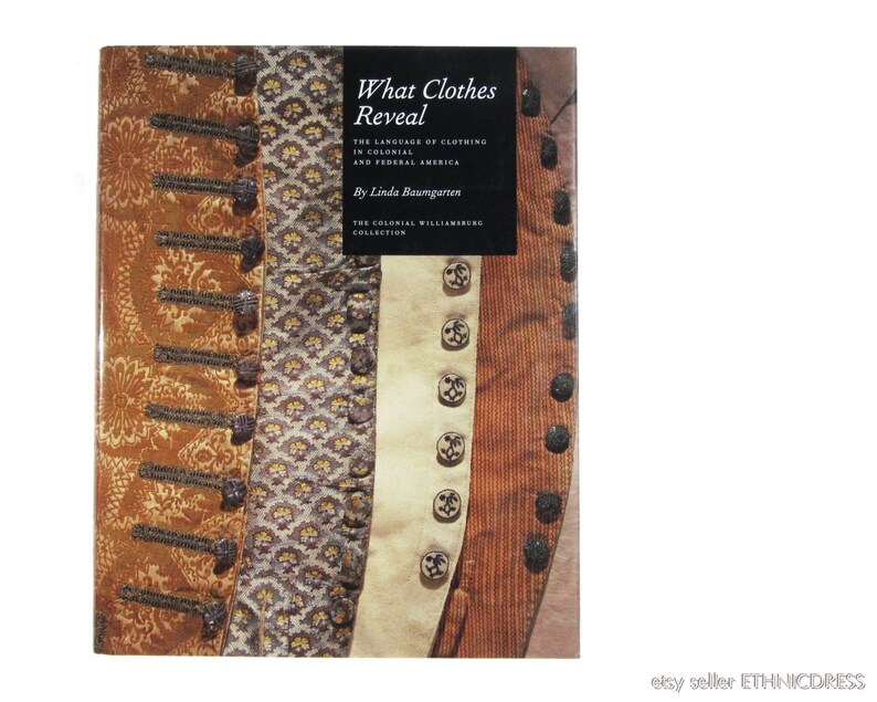 BOOK What Clothes Reveal: the Language of Clothing in Colonial | Etsy