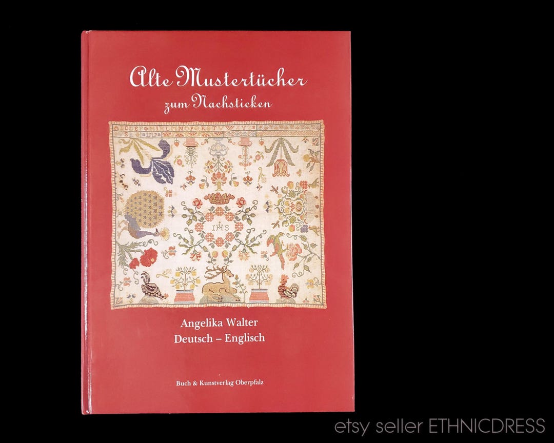 BOOK Antique German Samplers Historic Embroidery Project Charted Cross ...