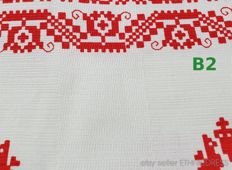 VINTAGE European folk art fabric for sewing projects 59 | Etsy