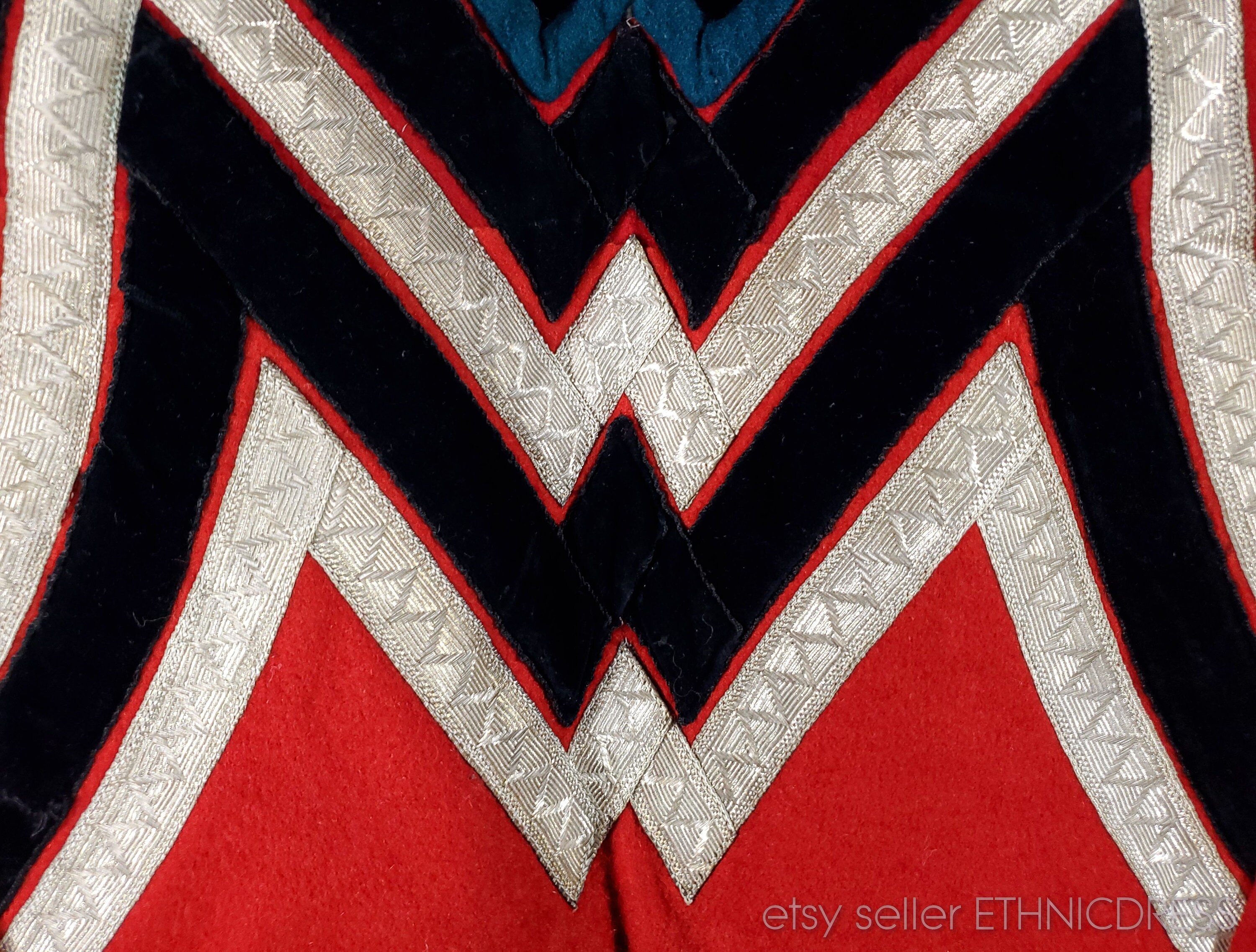 Rare Rusyn Folk Costume Vest From East Slovakia - Kojsov | Handmade ...