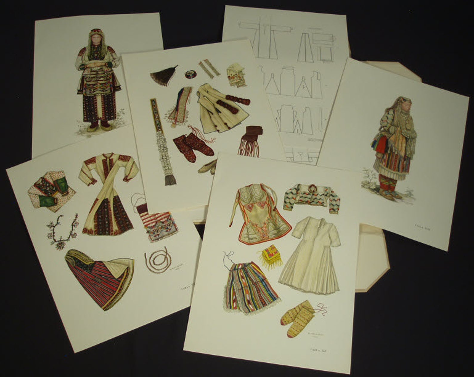 Large Folio of Macedonian Folk Costume Fashion Prints From - Etsy
