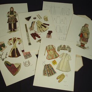 Large Folio of Macedonian Folk Costume Fashion Prints From 1963 | Rare ...