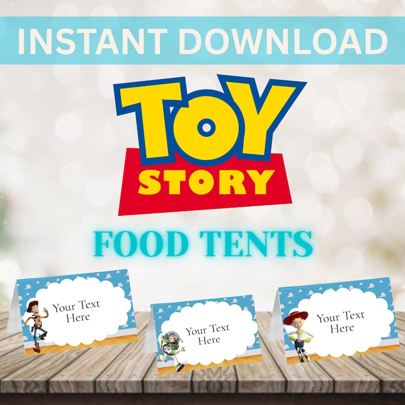 Toy Story Food Tent Labels, Birthday Party Decor Ts1 - Etsy