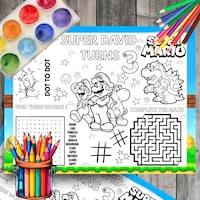 Kids Word Search SUPER MARIO BROS. Theme - Instant Download! - Etsy UK