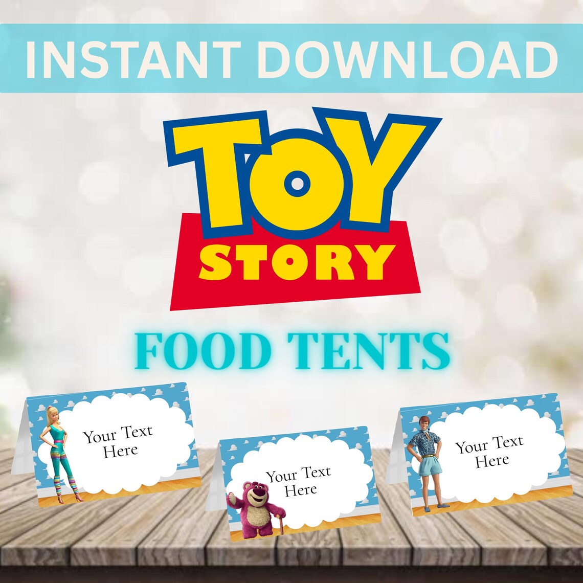 Toy Story Food Tent Labels, Birthday Party Decor Ts1 - Etsy