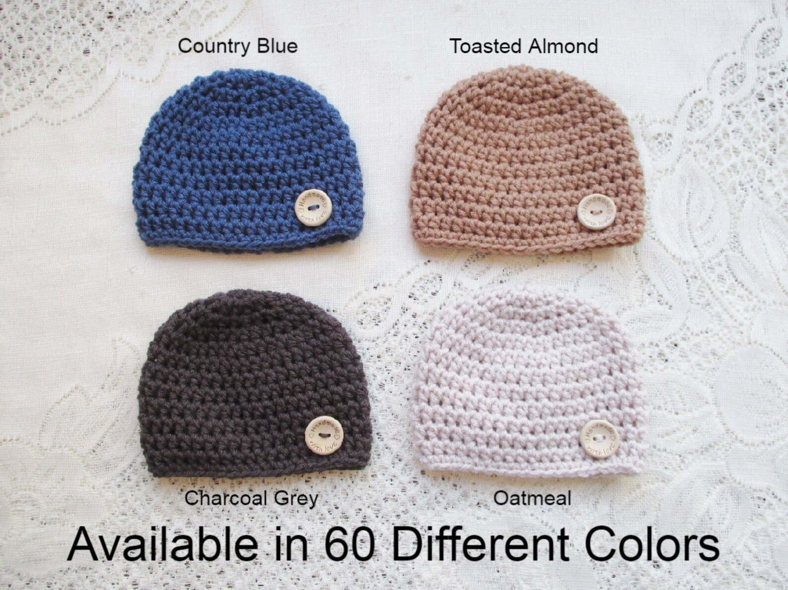 Crochet Baby Hat Baby Boy Hat Baby Button Hat Winter Hat - Etsy