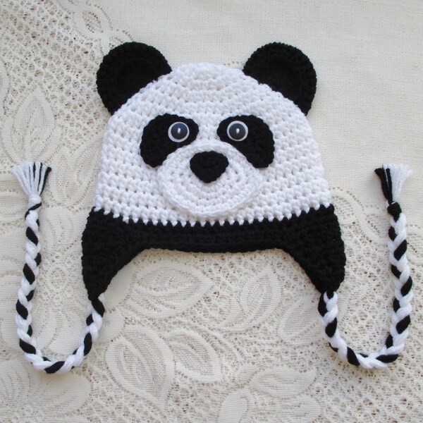 Panda Hat - Etsy