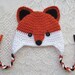 Red Fox Crochet Hat Wildlife Animal Winter Hat Photo Prop Crochet Hat ...