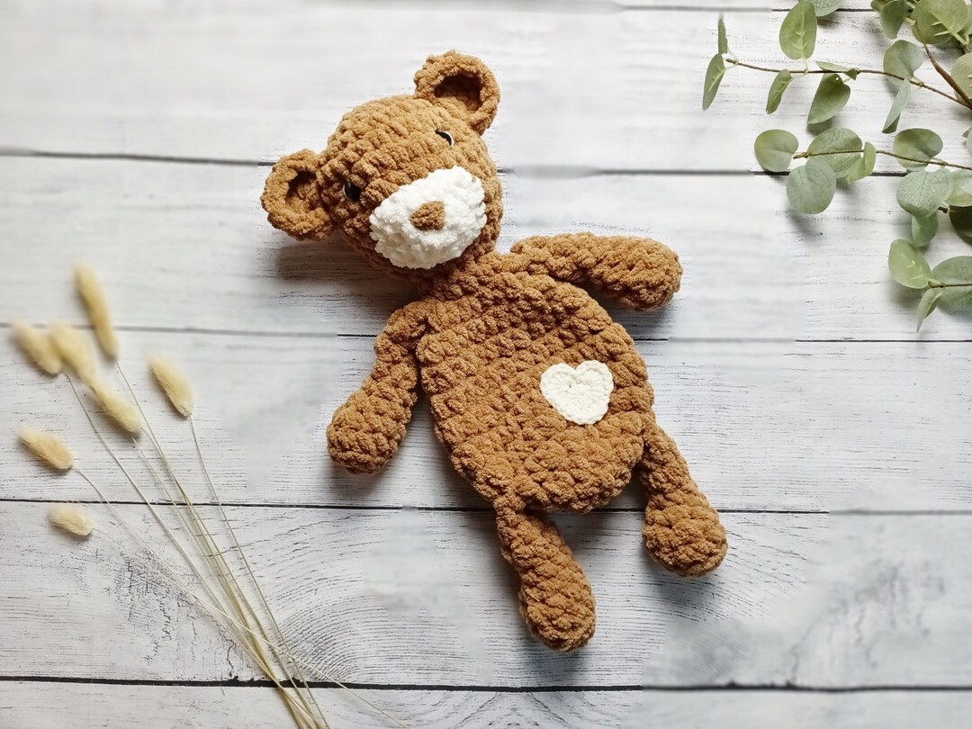 Bear Snuggler Lovey Baby Bear Snuggler Bear Nursery Decor Comfort ...