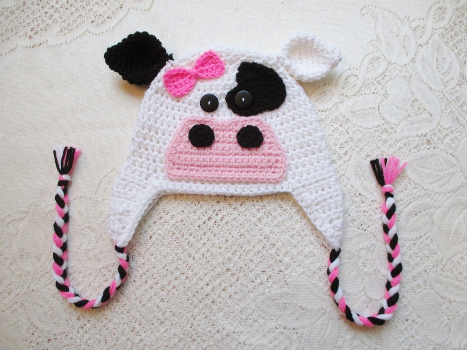 Crochet Cow Hat Bull Hat Winter Hat Photo Prop Crochet | Etsy