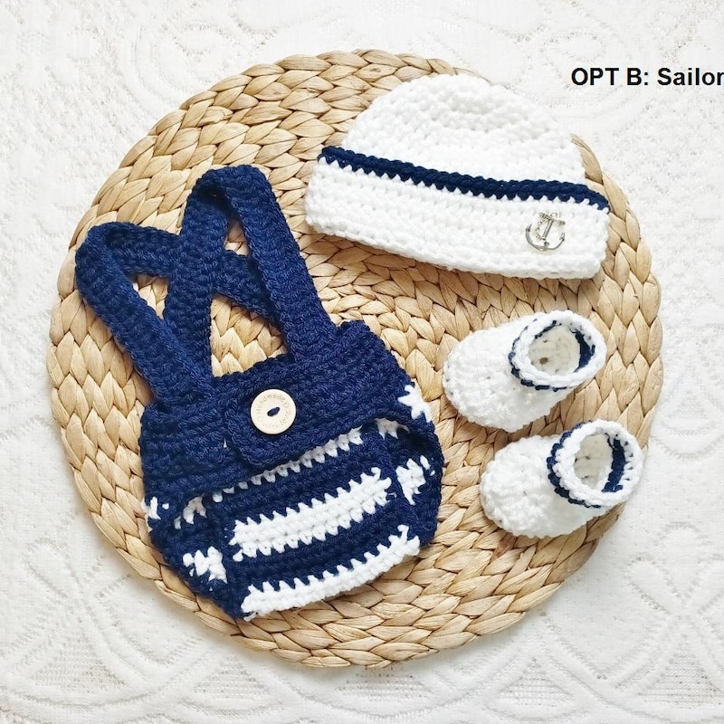 Newborn Sailor Crochet - Etsy