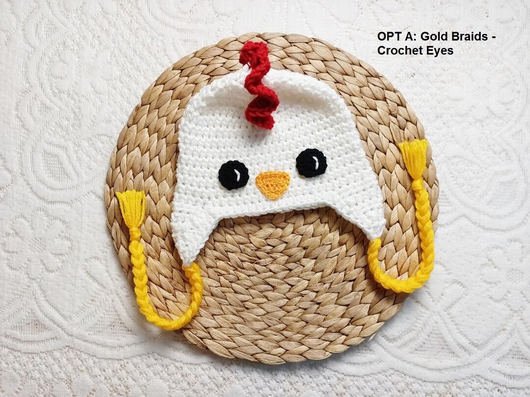 Crochet Chicken Hat, Chicken Costume, Baby Halloween Costume, Newborn ...