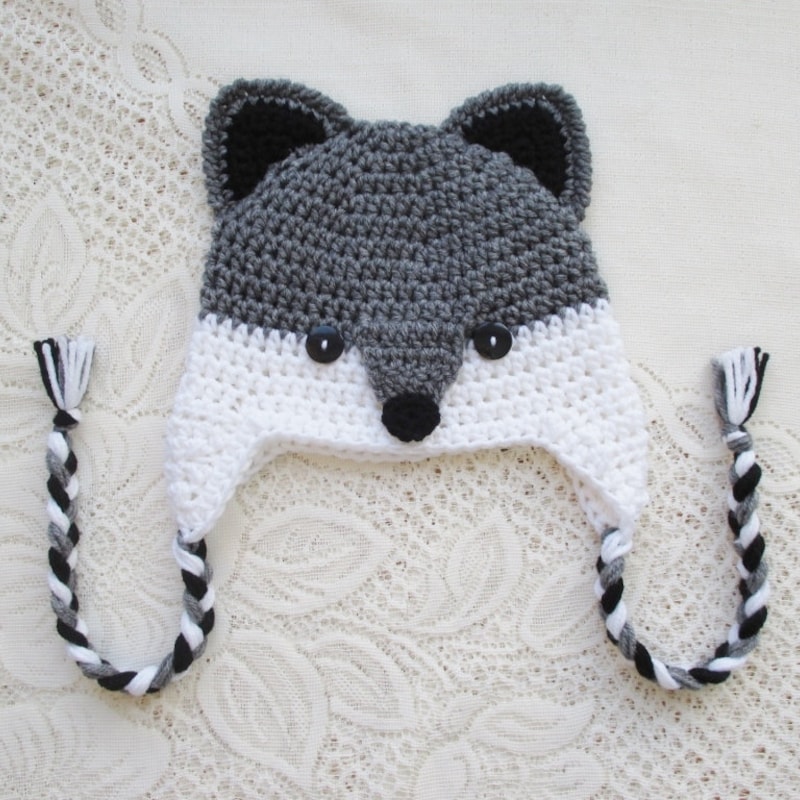 Crochet Wolf Hat - Etsy