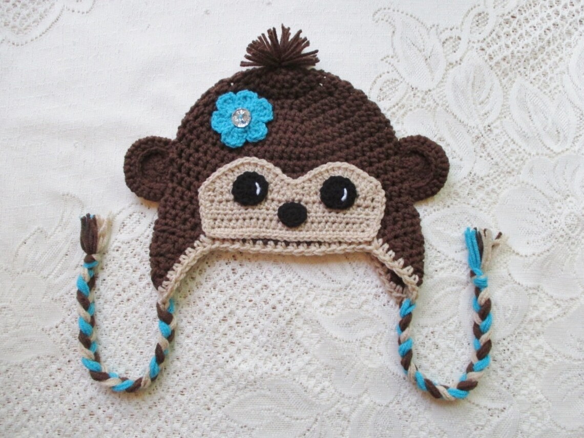 READY TO SHIP Teen to Adult Size Dark Brown and Tan Monkey | Etsy