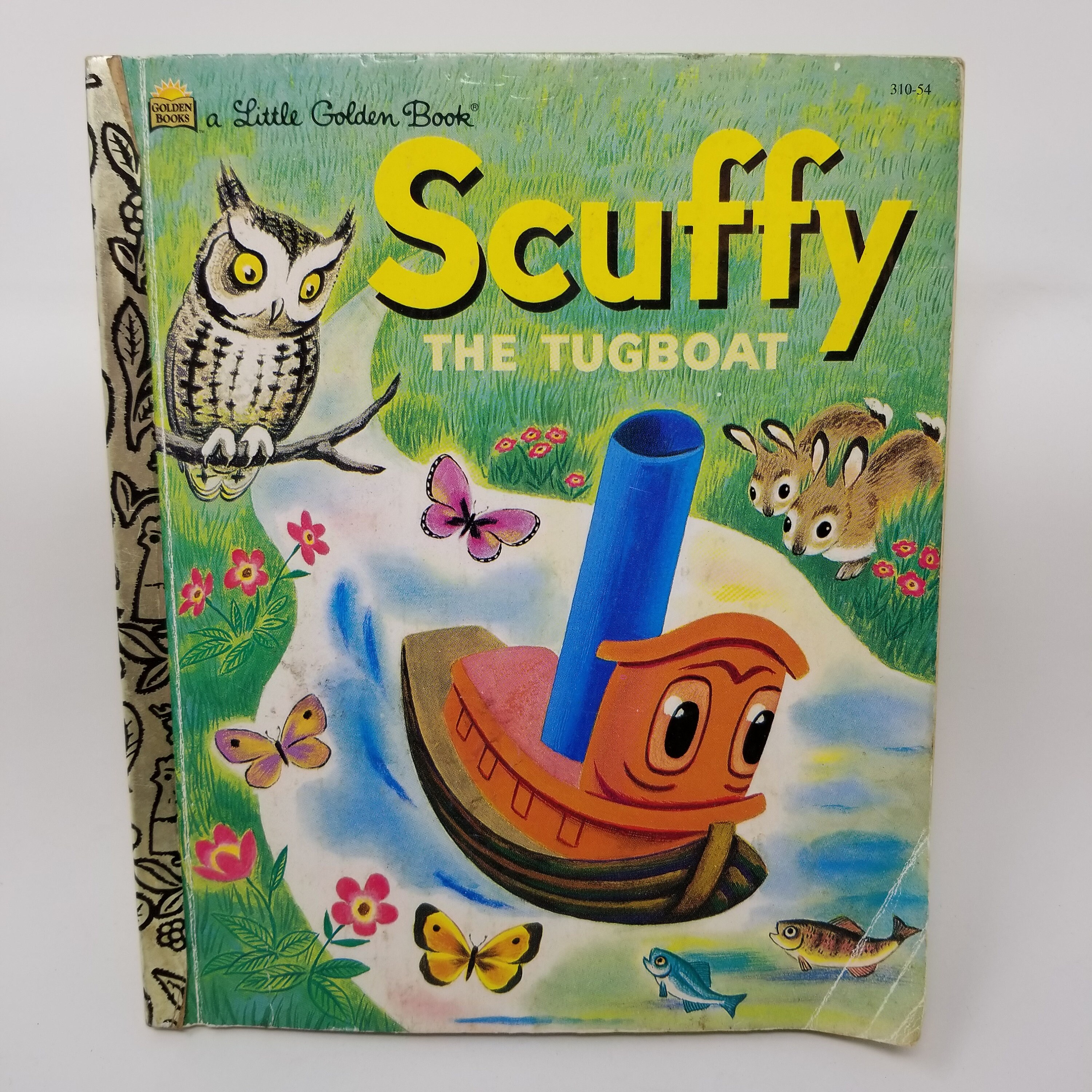 Little Golden Book - Scuffy the Tugboat - Vintage Childrens Picture ...