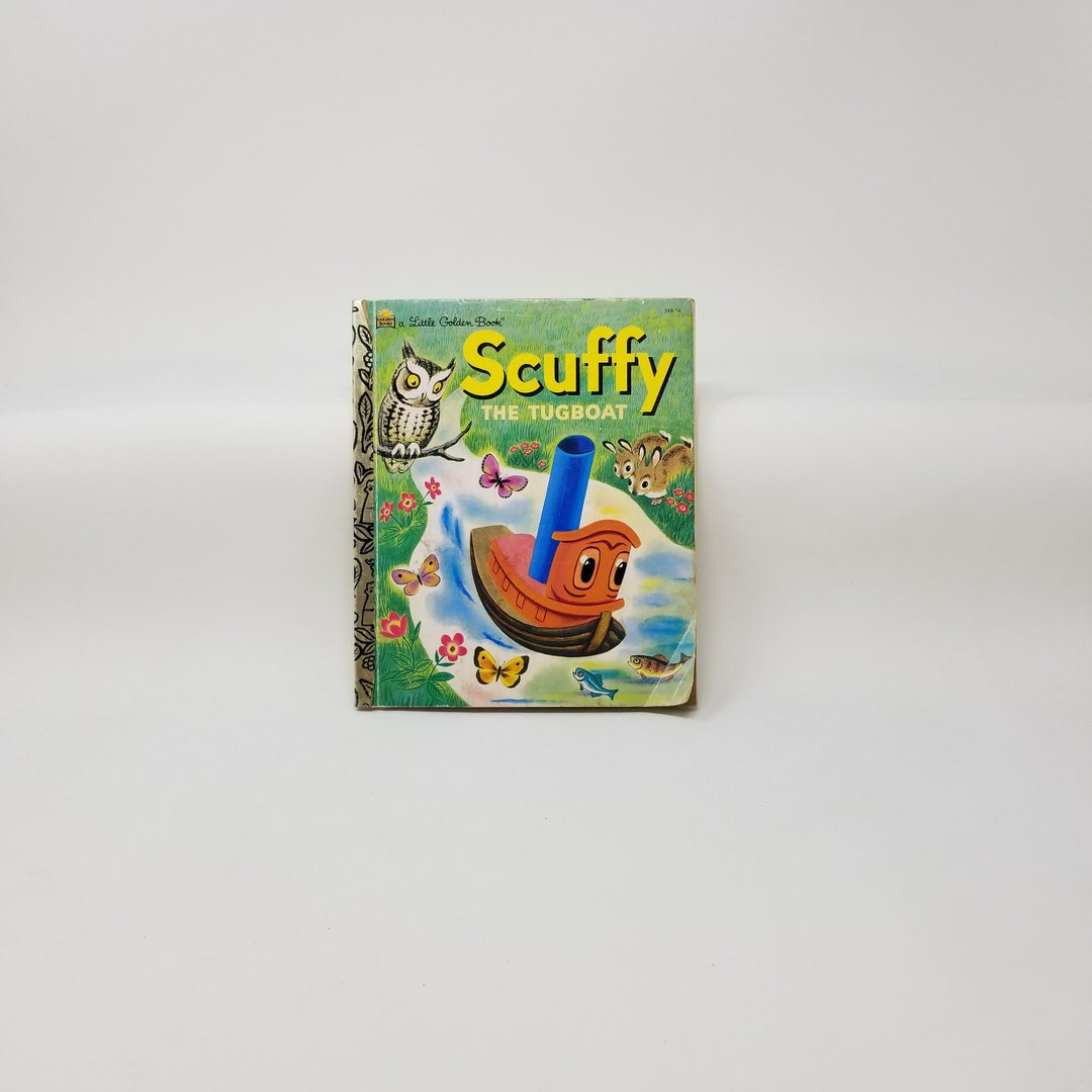 Little Golden Book - Scuffy the Tugboat - Vintage Childrens Picture ...