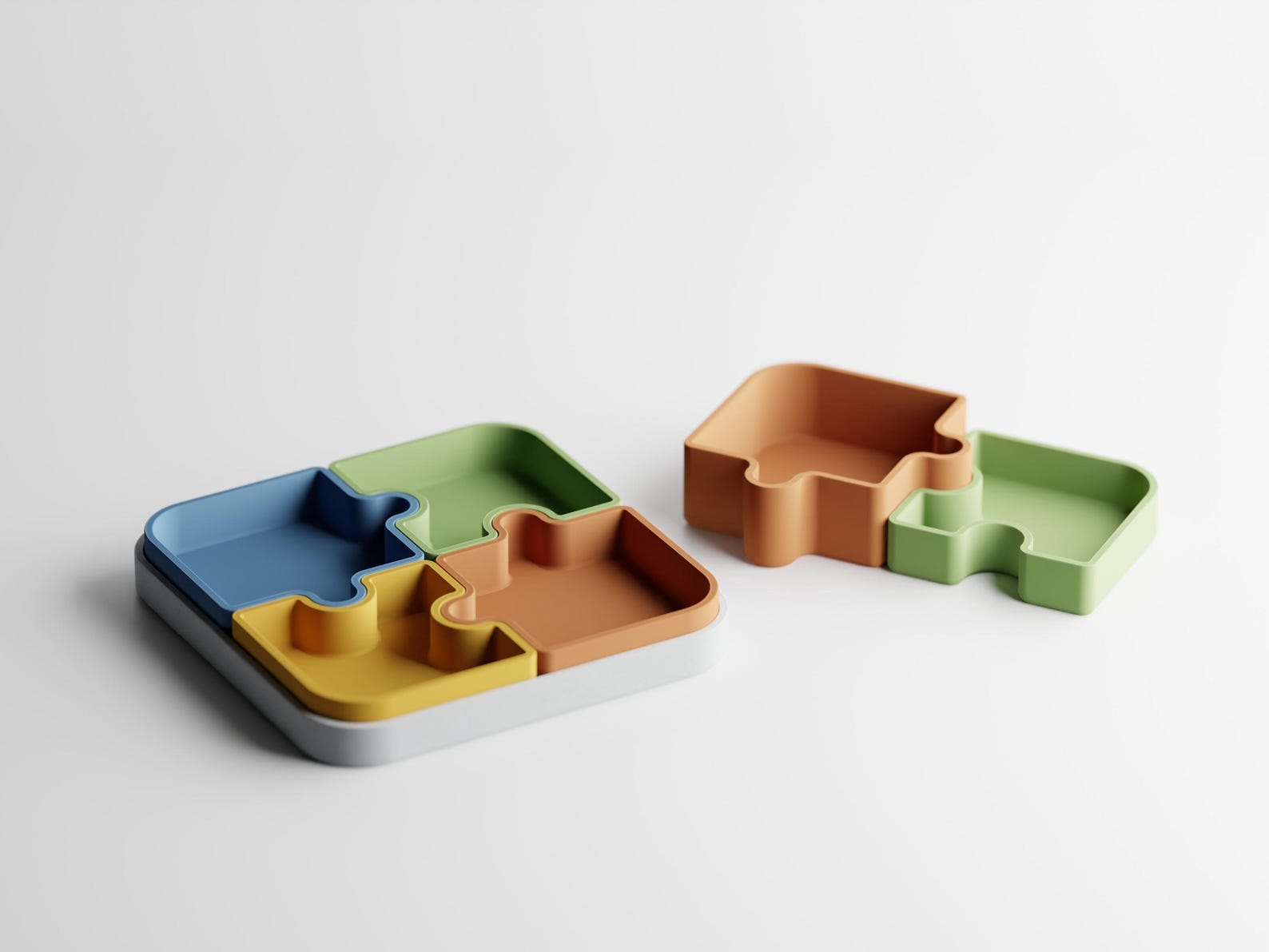 3D Printed Modular Puzzle Tray – Varia Desk Organizer, Home Decor - Etsy