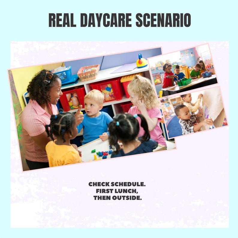 Autism Visual Schedule | Toddler Routine Cards for Daycare (PDF) - Etsy