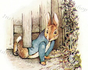 Peter Rabbit Mr Tod Fox Art Print Beatrix Potter Nursery Art - Etsy