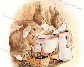 Peter Rabbit Mr Tod Fox Art Print Beatrix Potter Nursery Art - Etsy