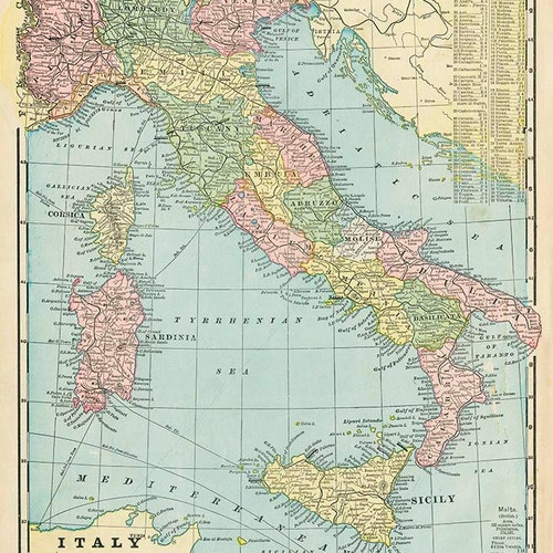 ITALY Digital Paper Vintage Italian Downloads Vacation | Etsy