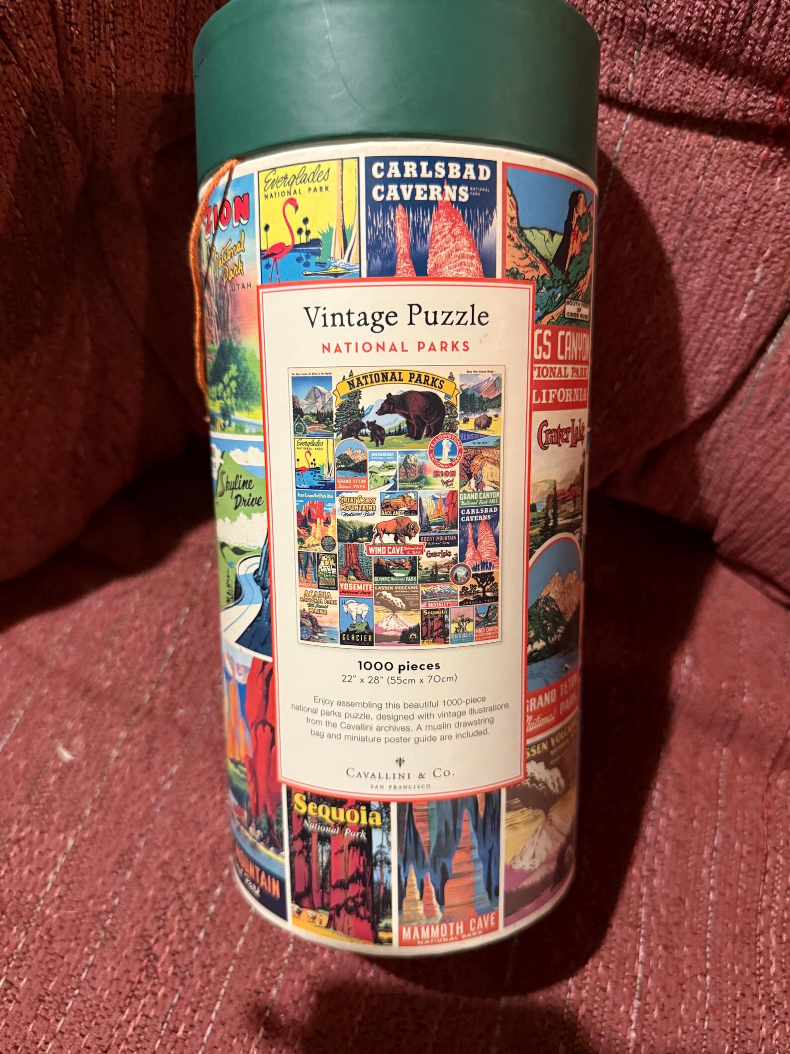 Cavallini & Co National Parks Vintage 1000 Pc Jigsaw Puzzle - Etsy