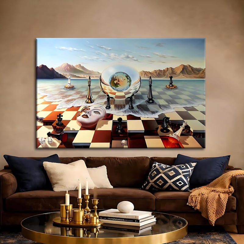 Dali's World Canvas - Etsy