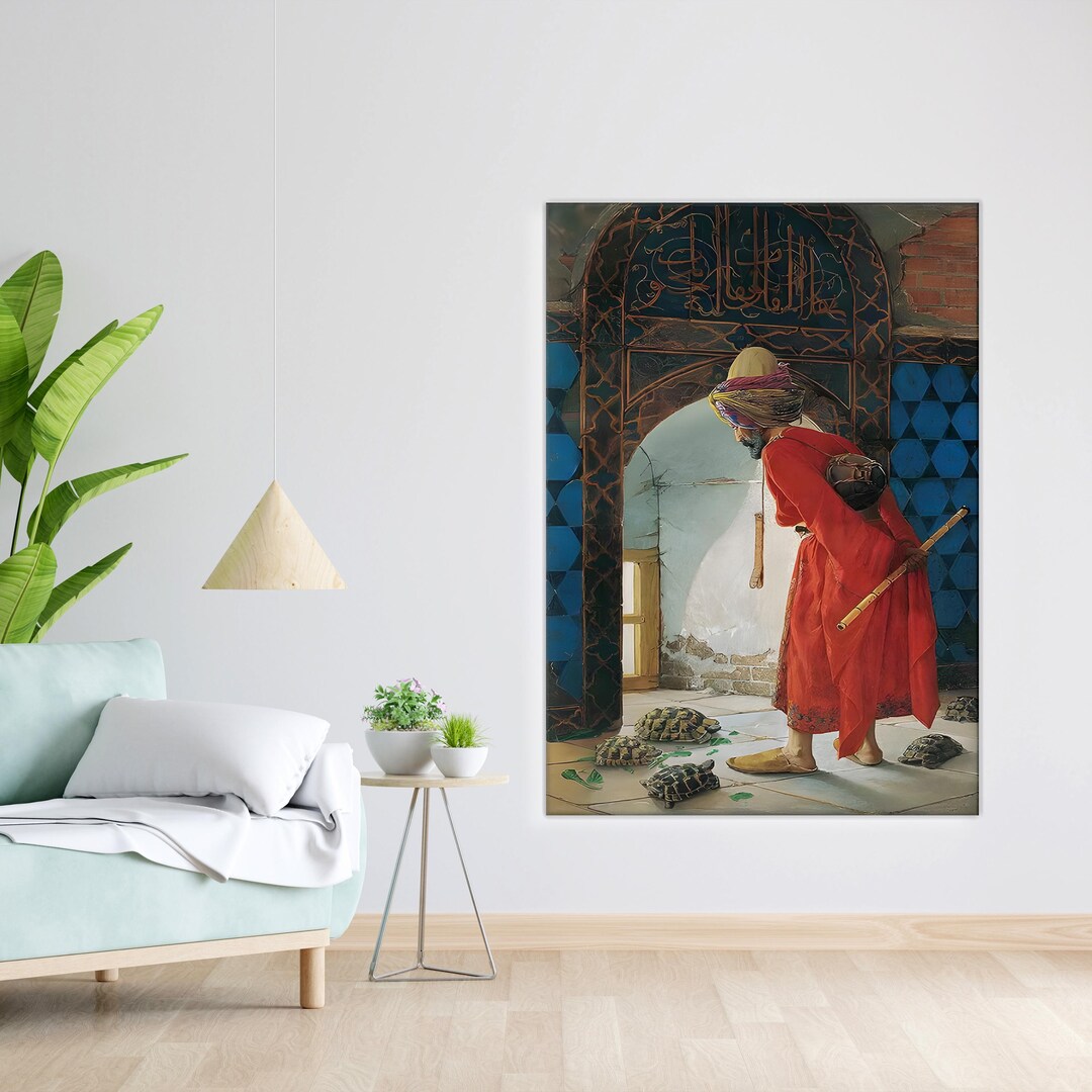 The Tortoise Trainer Print, Osman Hamdi Bey, Orientalist Ottoman Art ...