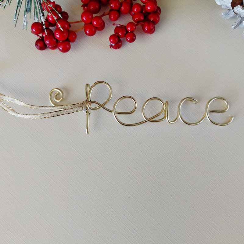 Peace Sign Wire Christmas - Etsy