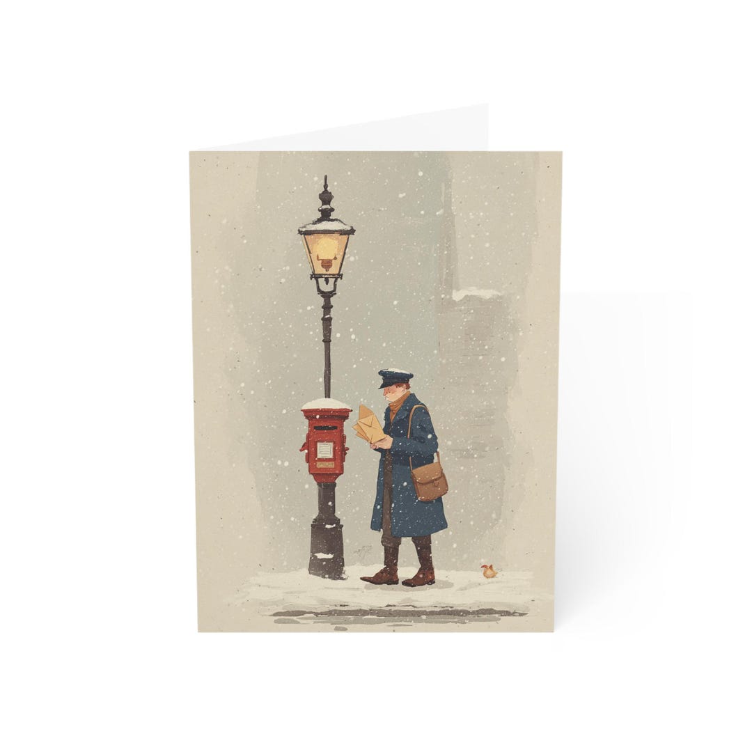 Christmas Postman Greeting Cards - Seasons Greeting Card, Holiday Cards ...