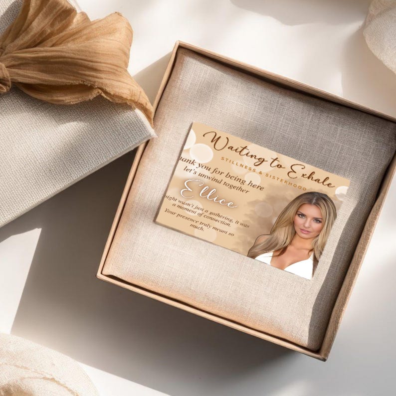 Waiting to Exhale Name Cards, Party Place Setting Cards, Brown Decor ...