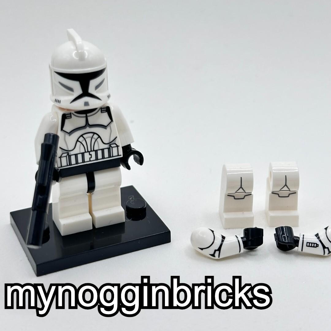 LEGO Star Wars–inspired Phase 1 AP1 Grunt Minifigure — Bulk Pack or ...