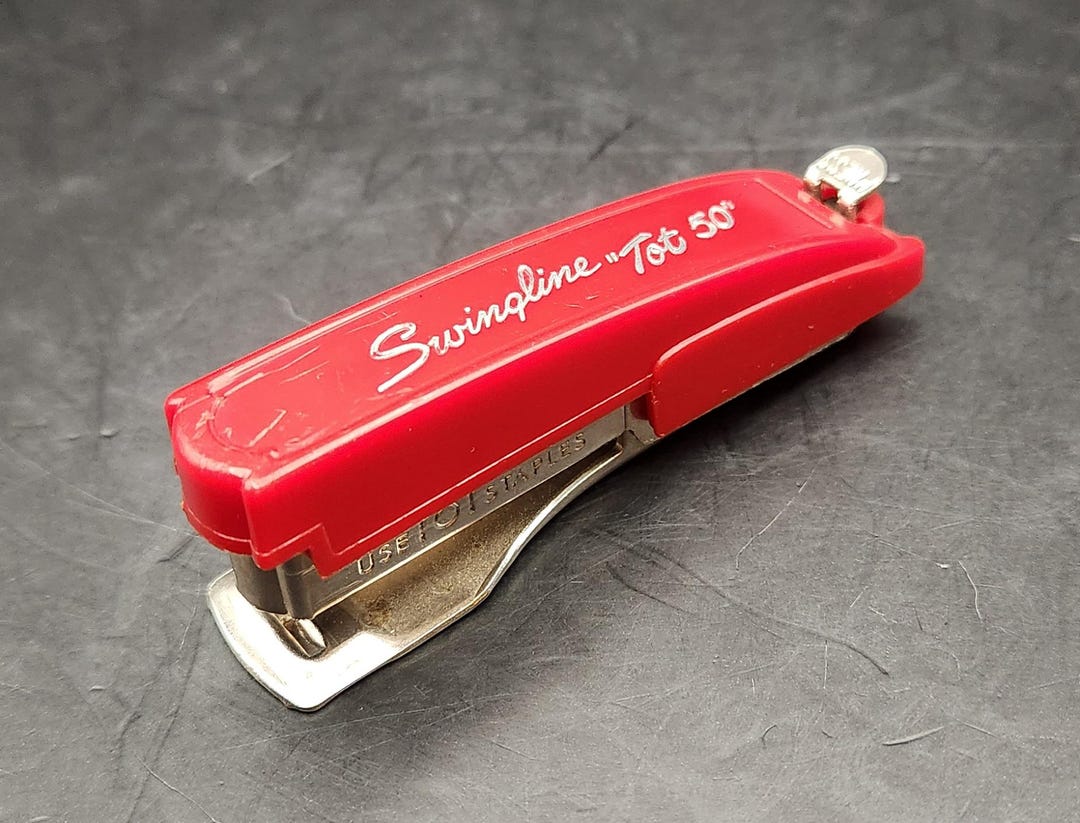 Vintage Original 1960s - 1980s Swingline Tot 50 Red Stapler • Office ...