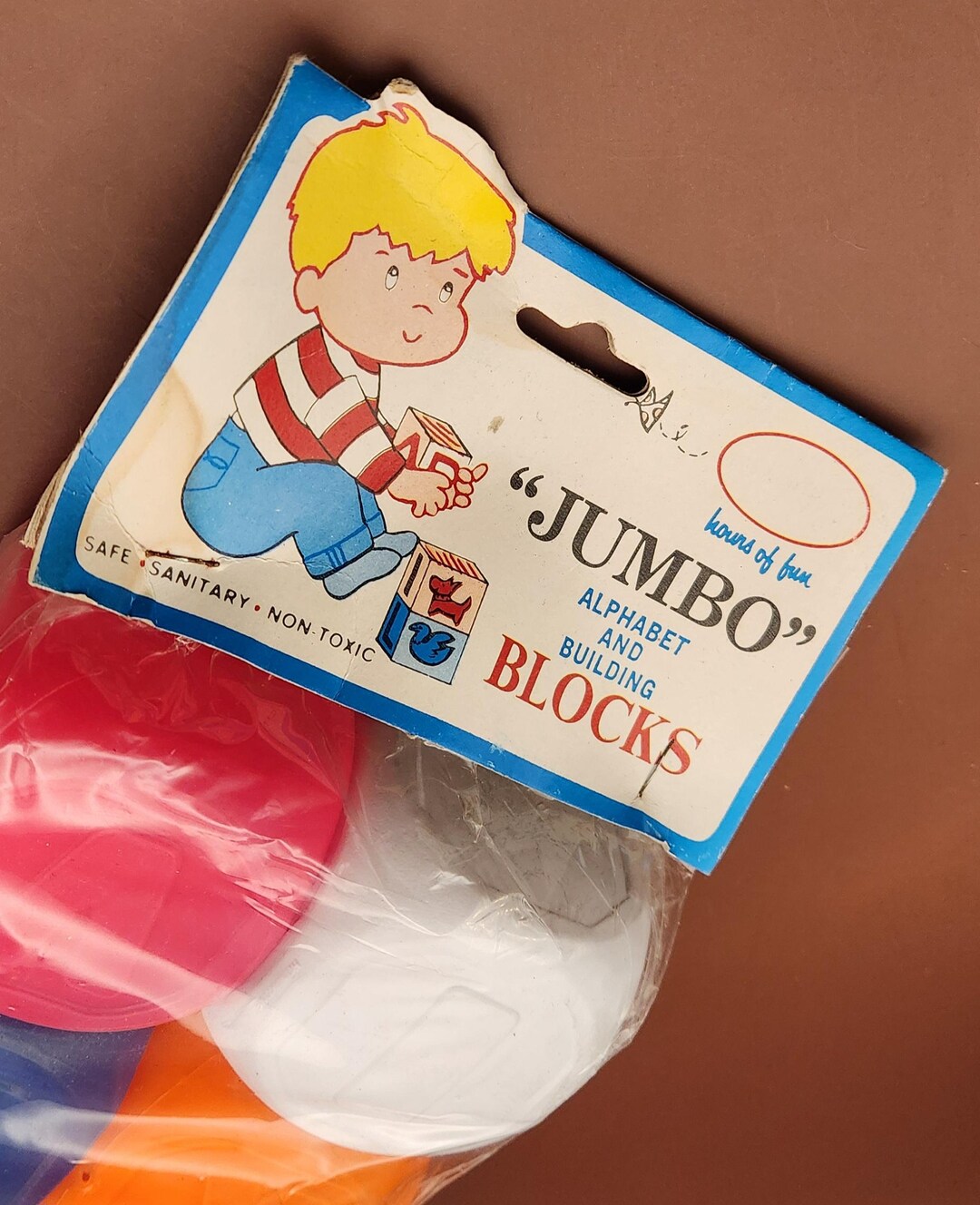 Vintage 1970s Jumbo Alphabet Building Blocks, Hong Kong NOS Toy - Etsy