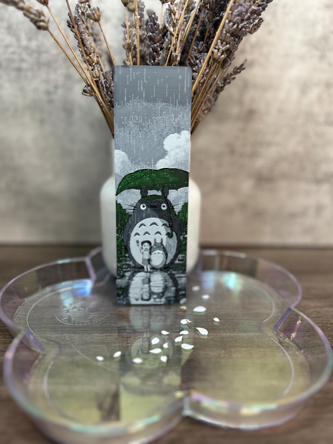 Totoro Bookmark | Rainy Day Scene 3D Printed Anime Gift - Etsy