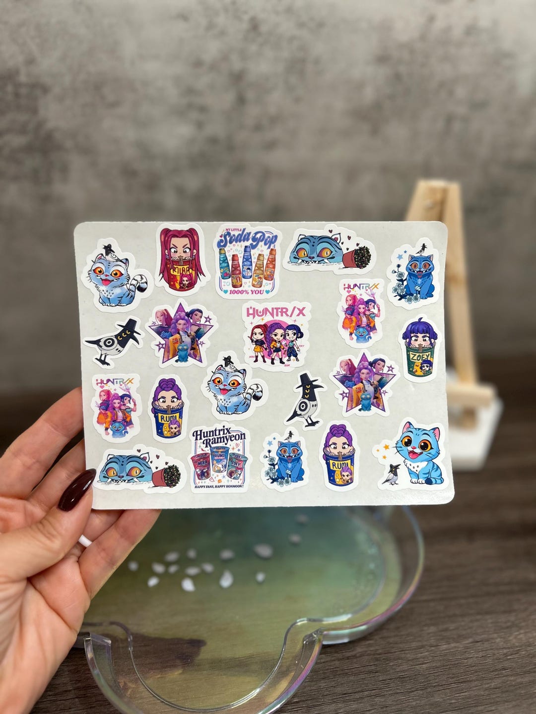 Huntrix Kpop Demon Hunters Sticker Sheet: Laptop, Water Bottle - Etsy UK