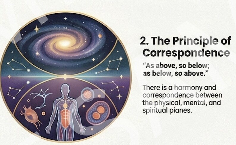 7 Hermetic Principles Poster | Spiritual Metaphysical Wall Art (digital ...